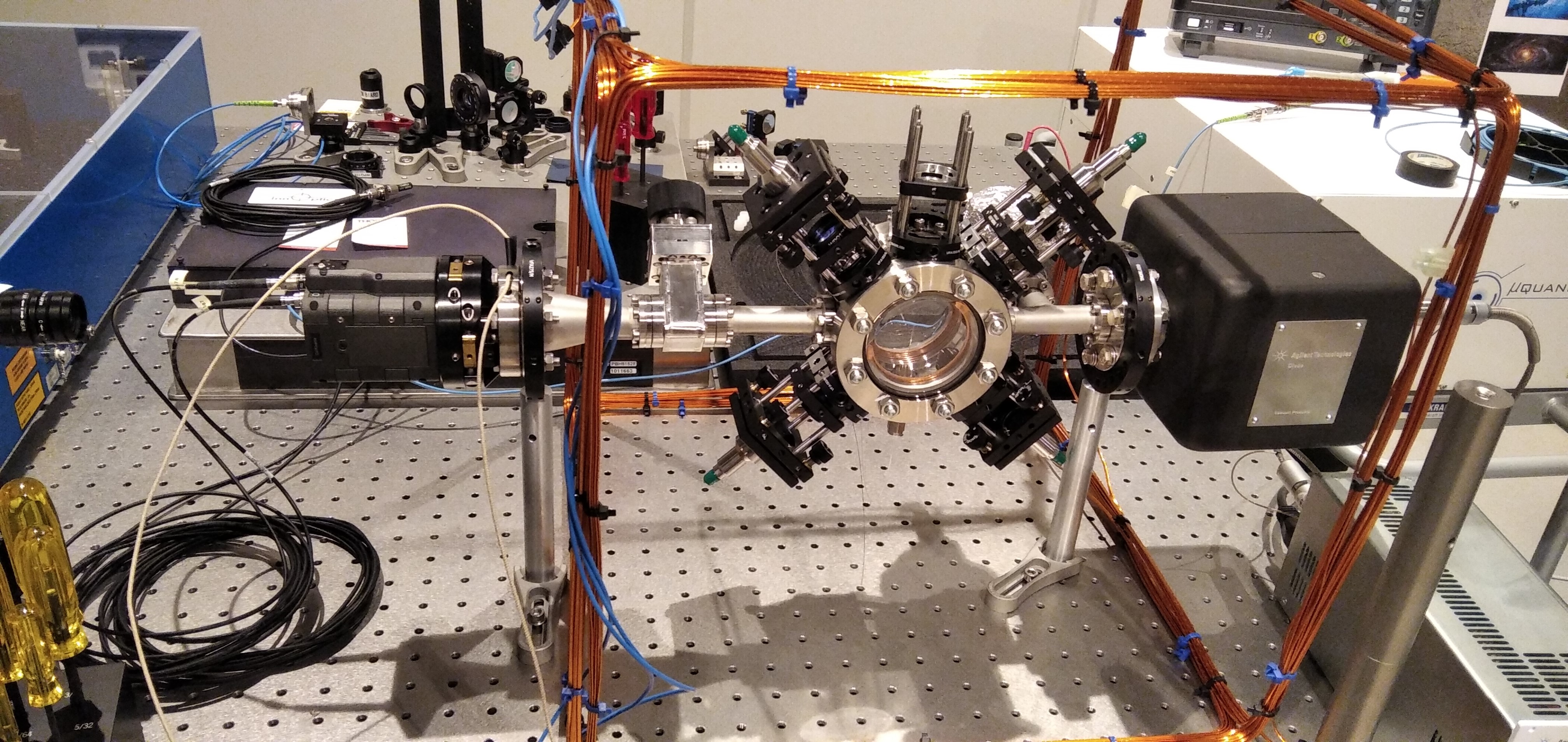 Experimental apparatus being mounted